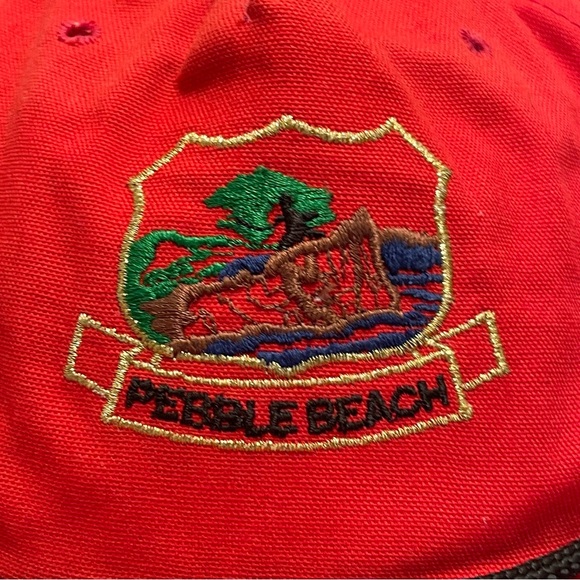 Cali-Fame of Los Angeles | Accessories | Vintage Red Pebble Beach Golf ...